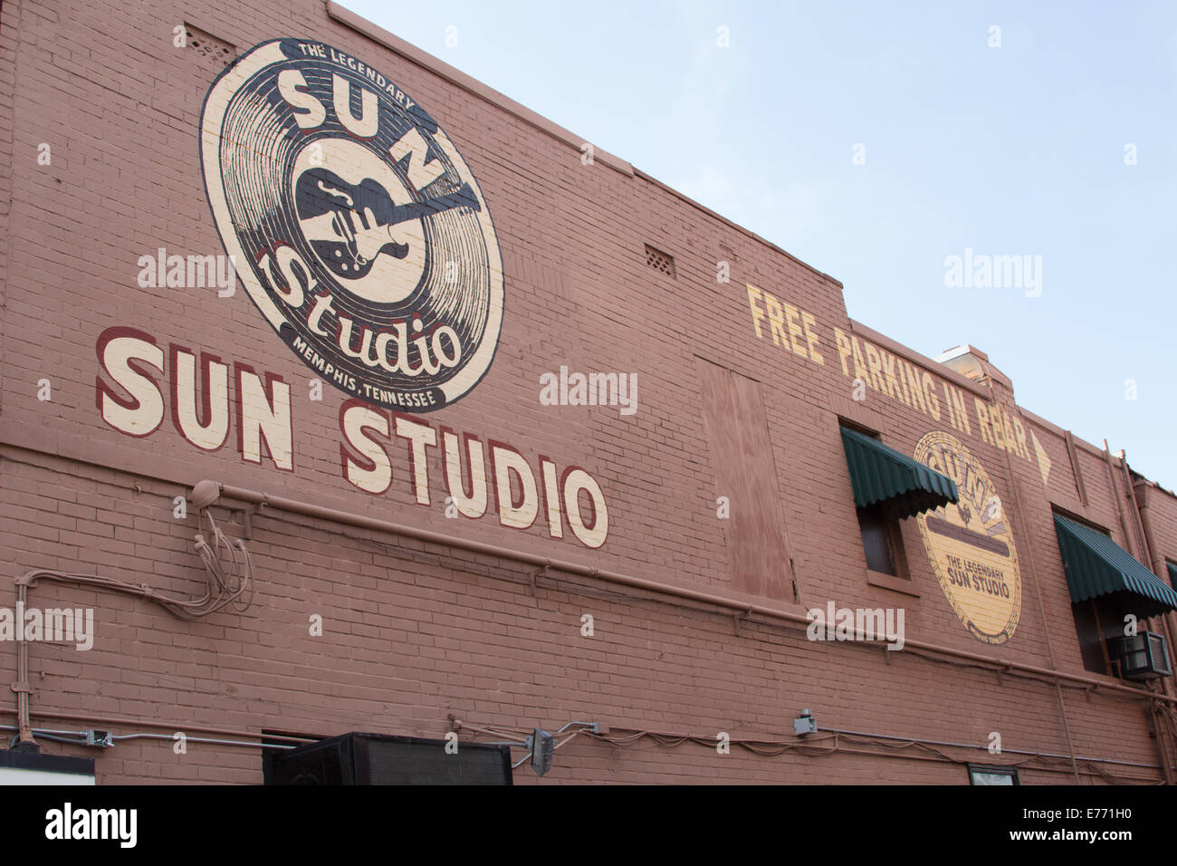 Sun Studio on Sam Phillips Avenue Memphis Tennessee USA Stock Photo - Alamy