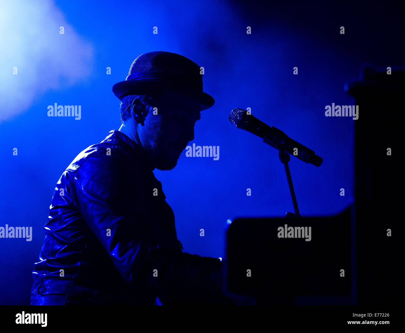 American singer/songwriter Gavin DeGraw performing live on stage at the ...