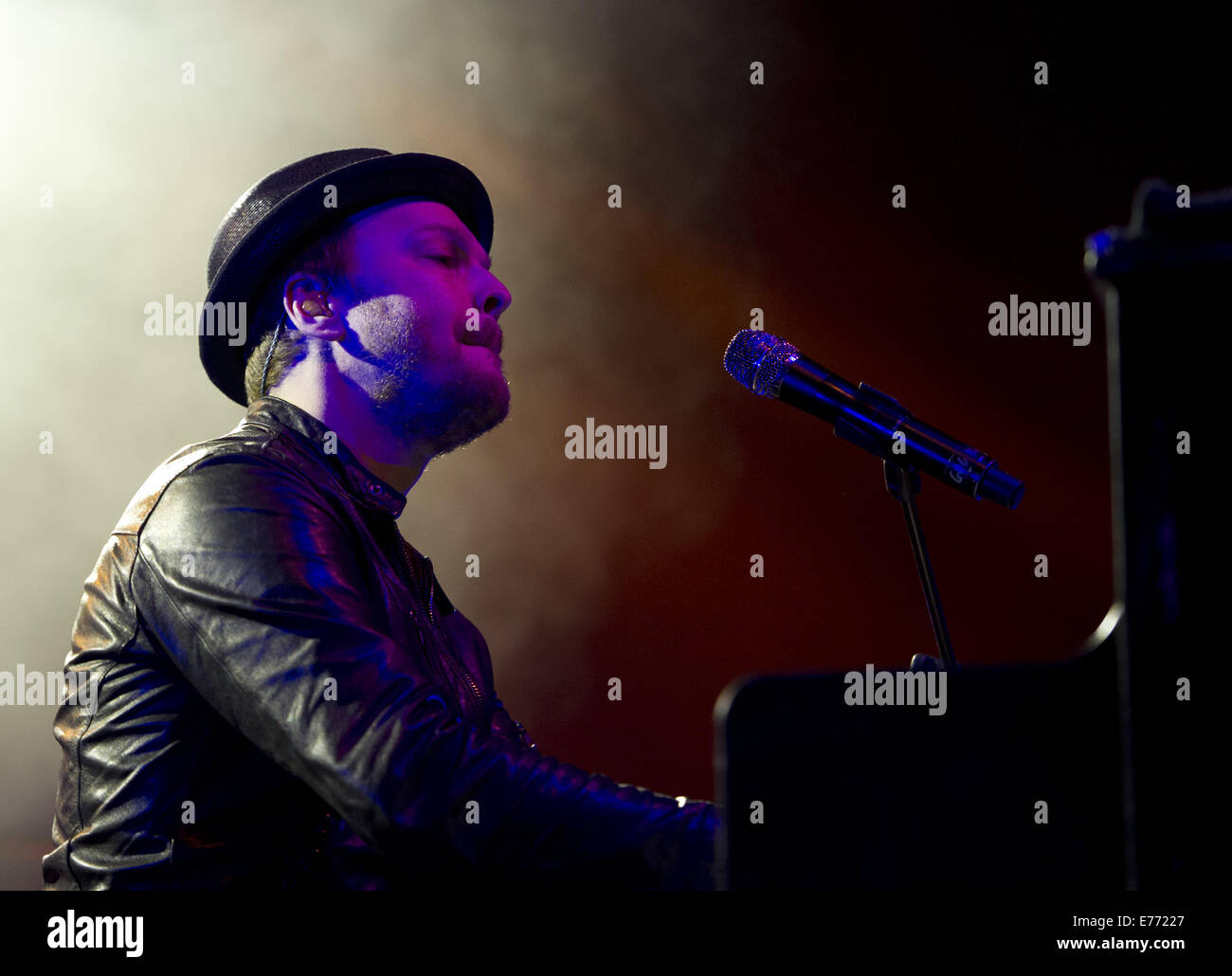 American singer/songwriter Gavin DeGraw performing live on stage at the ...