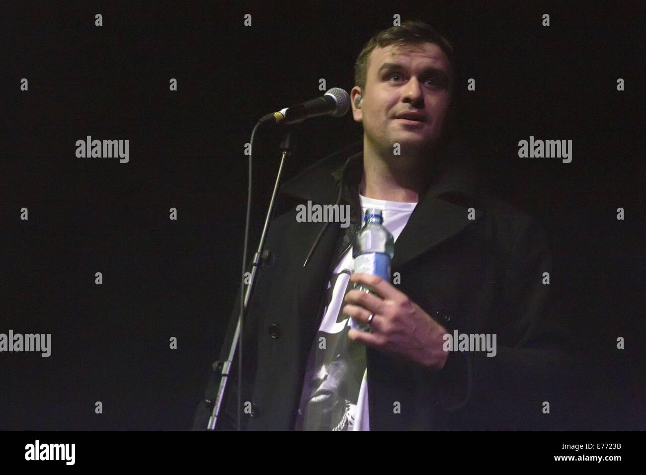 Jon McClure of Reverend and the Makers performing live on stage at the ...