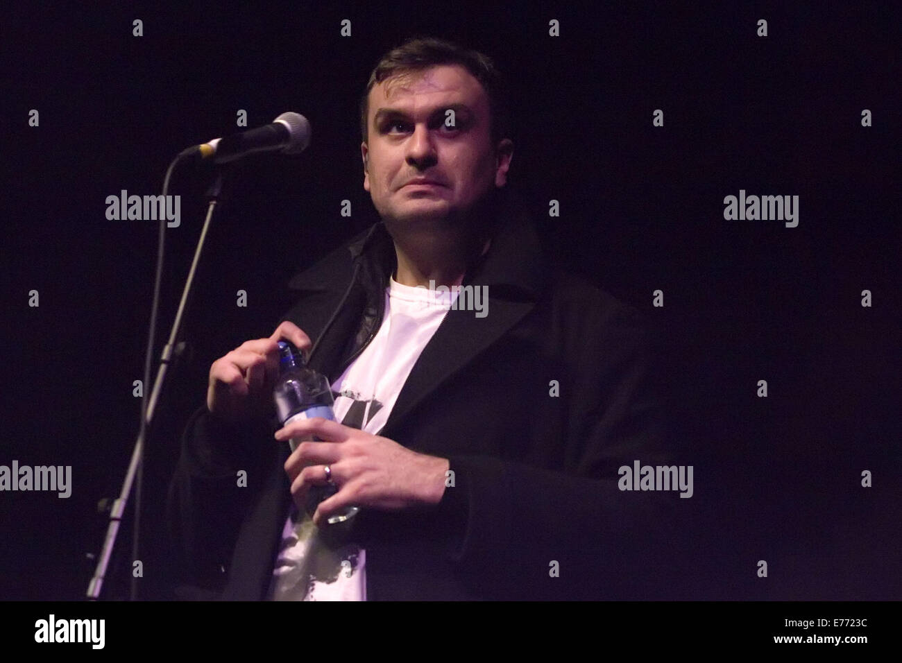 Jon McClure of Reverend and the Makers performing live on stage at the ...