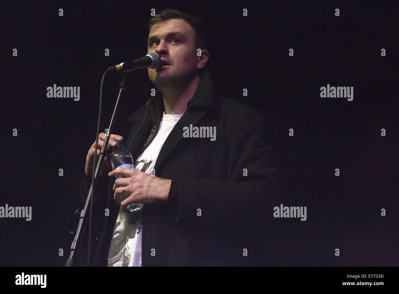 Jon McClure of Reverend and the Makers performing live on stage at the ...