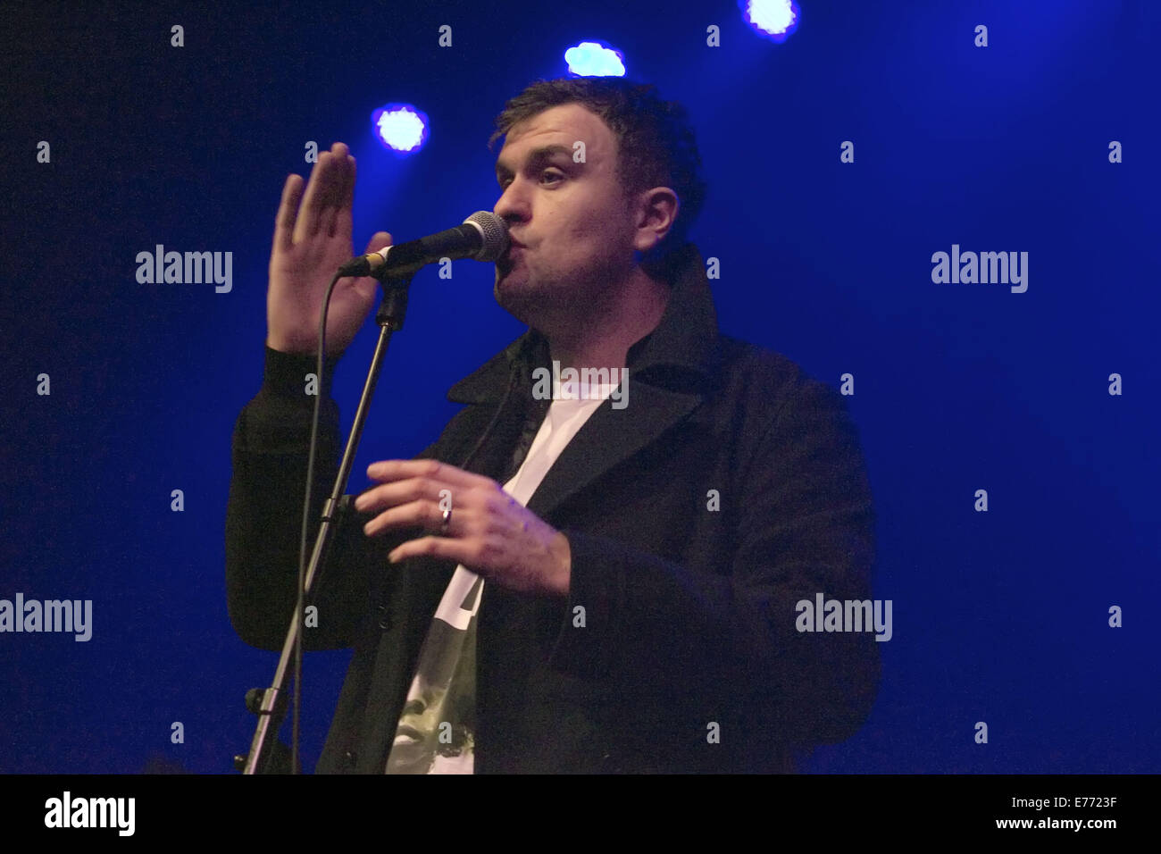 Jon McClure of Reverend and the Makers performing live on stage at the ...