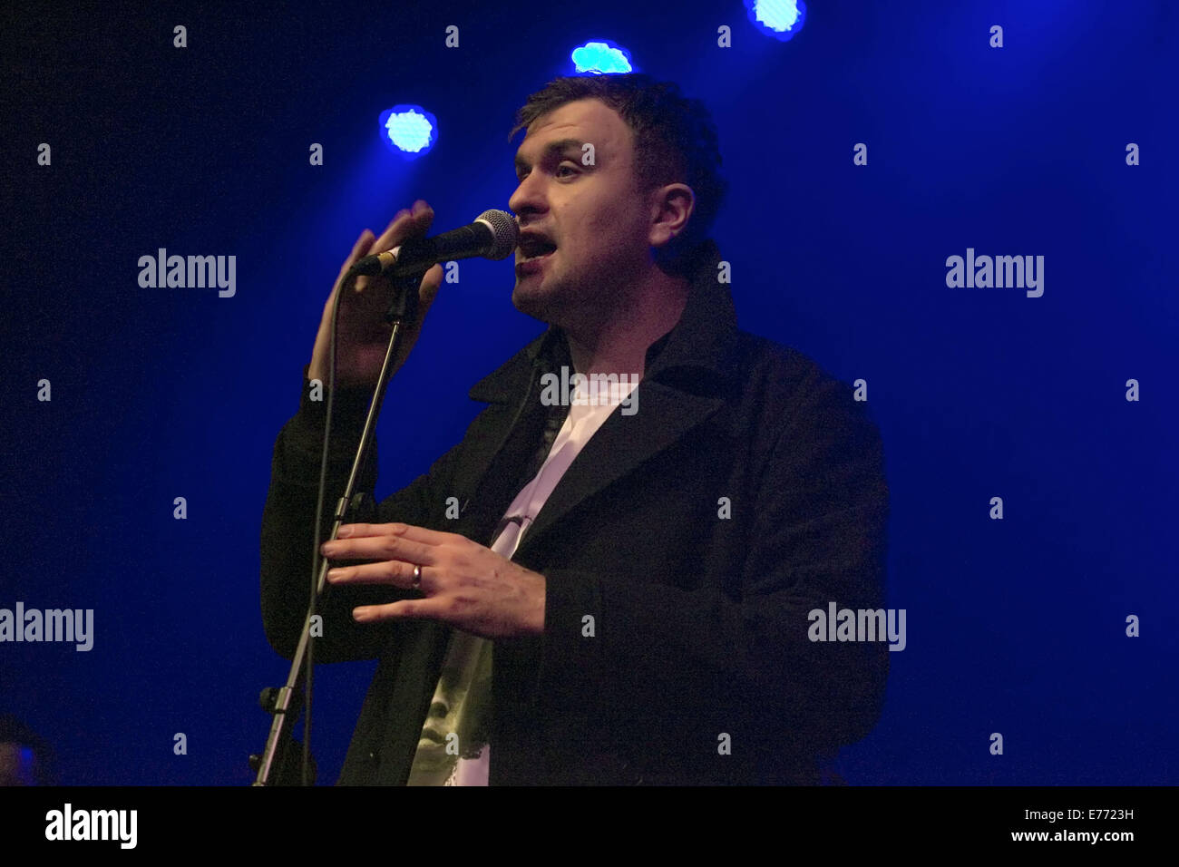 Jon McClure of Reverend and the Makers performing live on stage at the ...