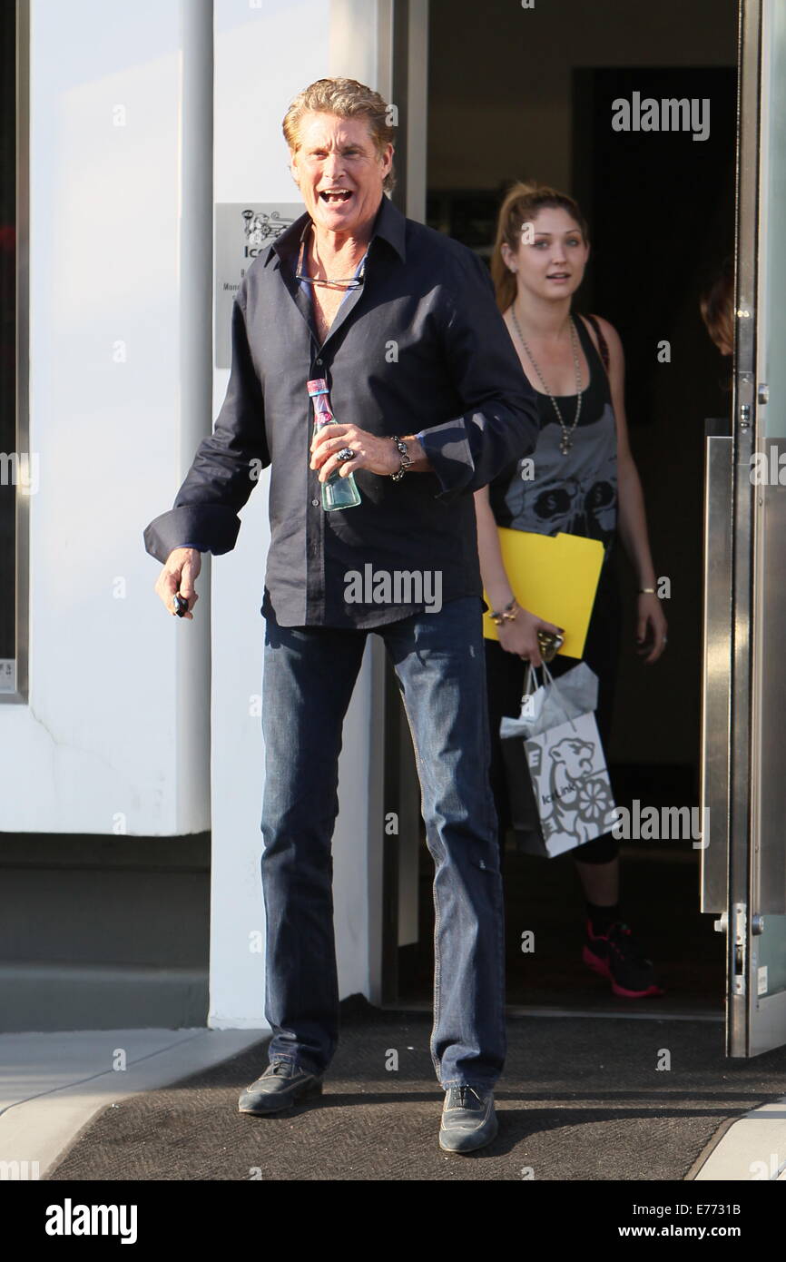 David Hasselhoff and daughter Taylor Ann Hasselhoff seen leaving Ice ...