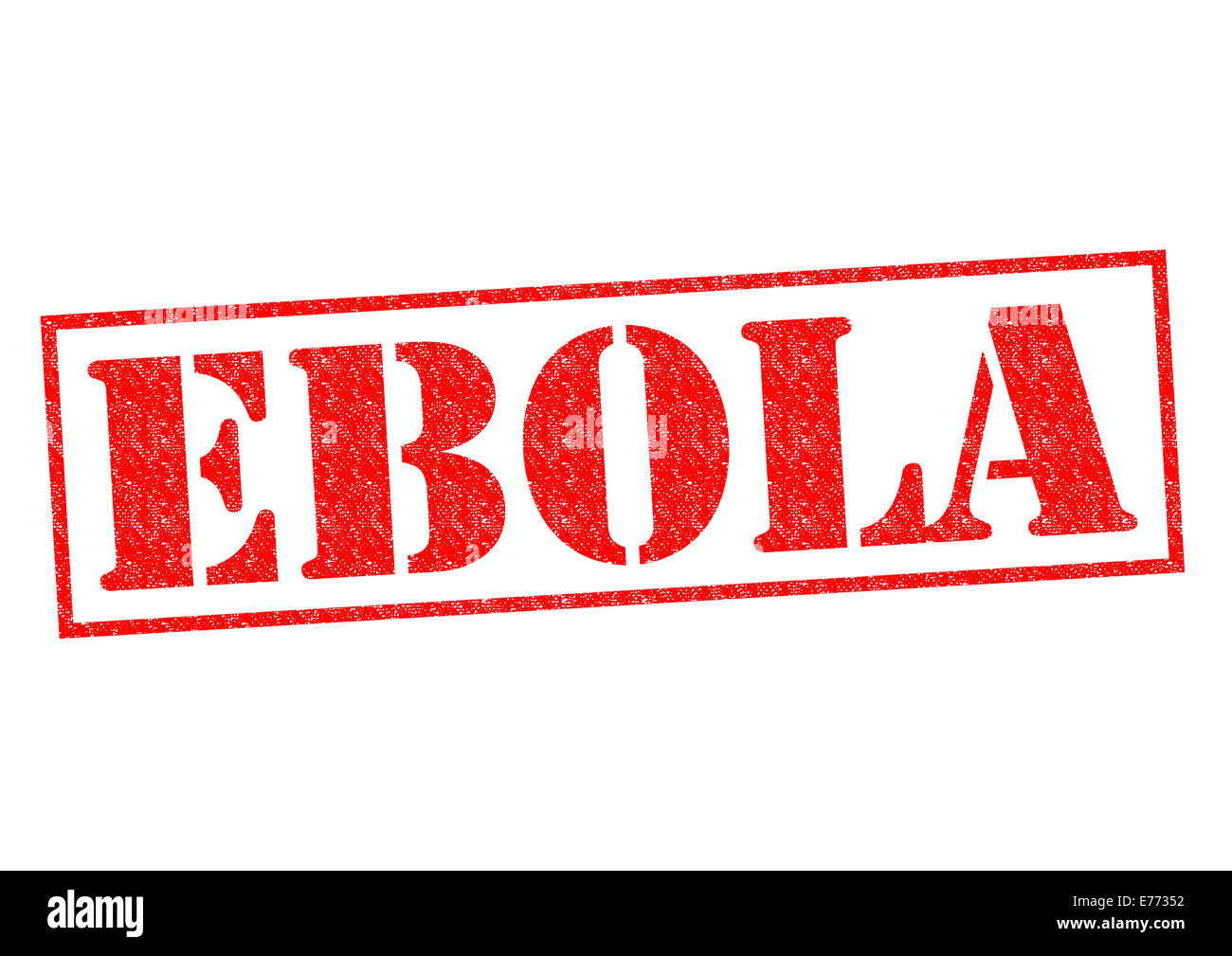 EBOLA red Rubber Stamp over a white background Stock Photo - Alamy