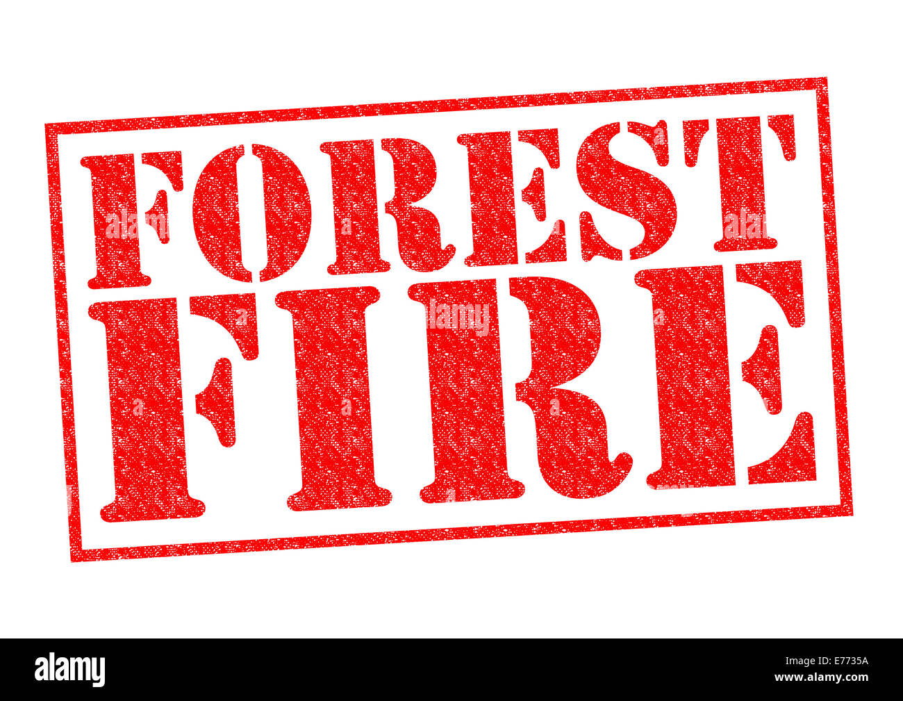 FOREST FIRE red Rubber Stamp over a white background Stock Photo - Alamy