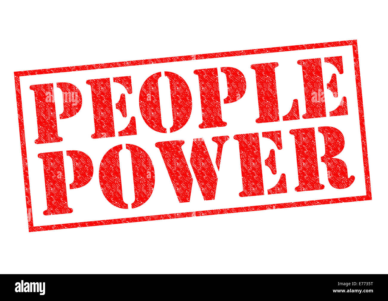 PEOPLE POWER red Rubber Stamp over a white background Stock Photo - Alamy