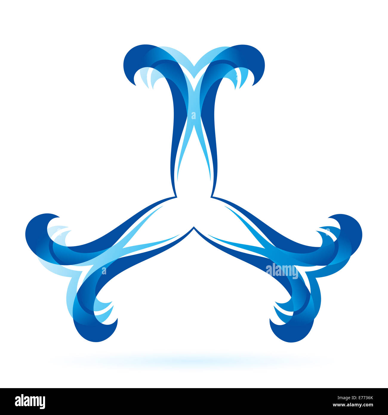 Graphic branched blue element hi-res stock photography and images - Alamy