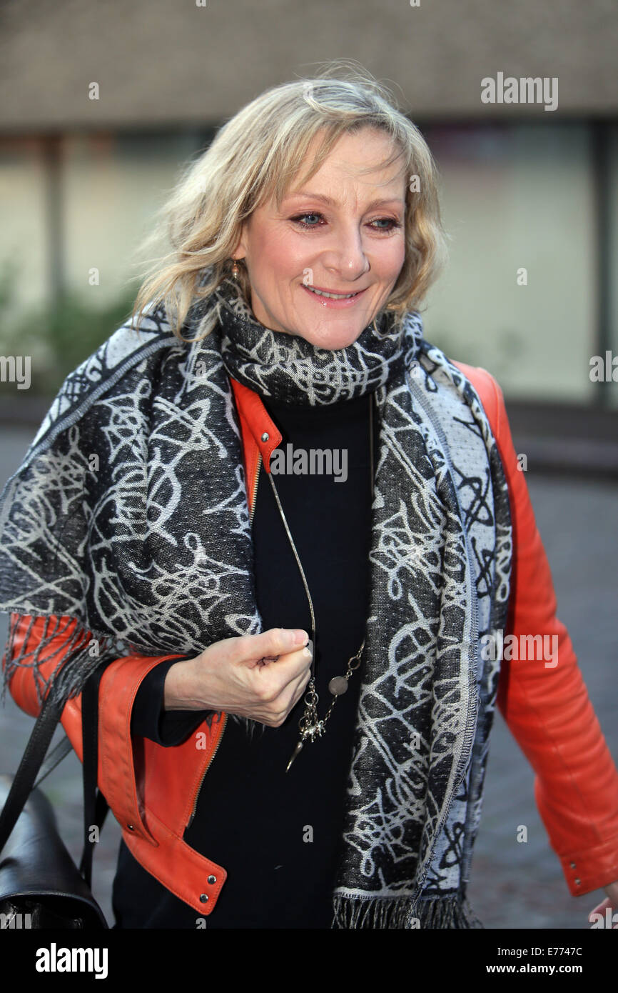 Lesley Sharp outside ITV Studios Featuring: Lesley Sharp Where: London ...
