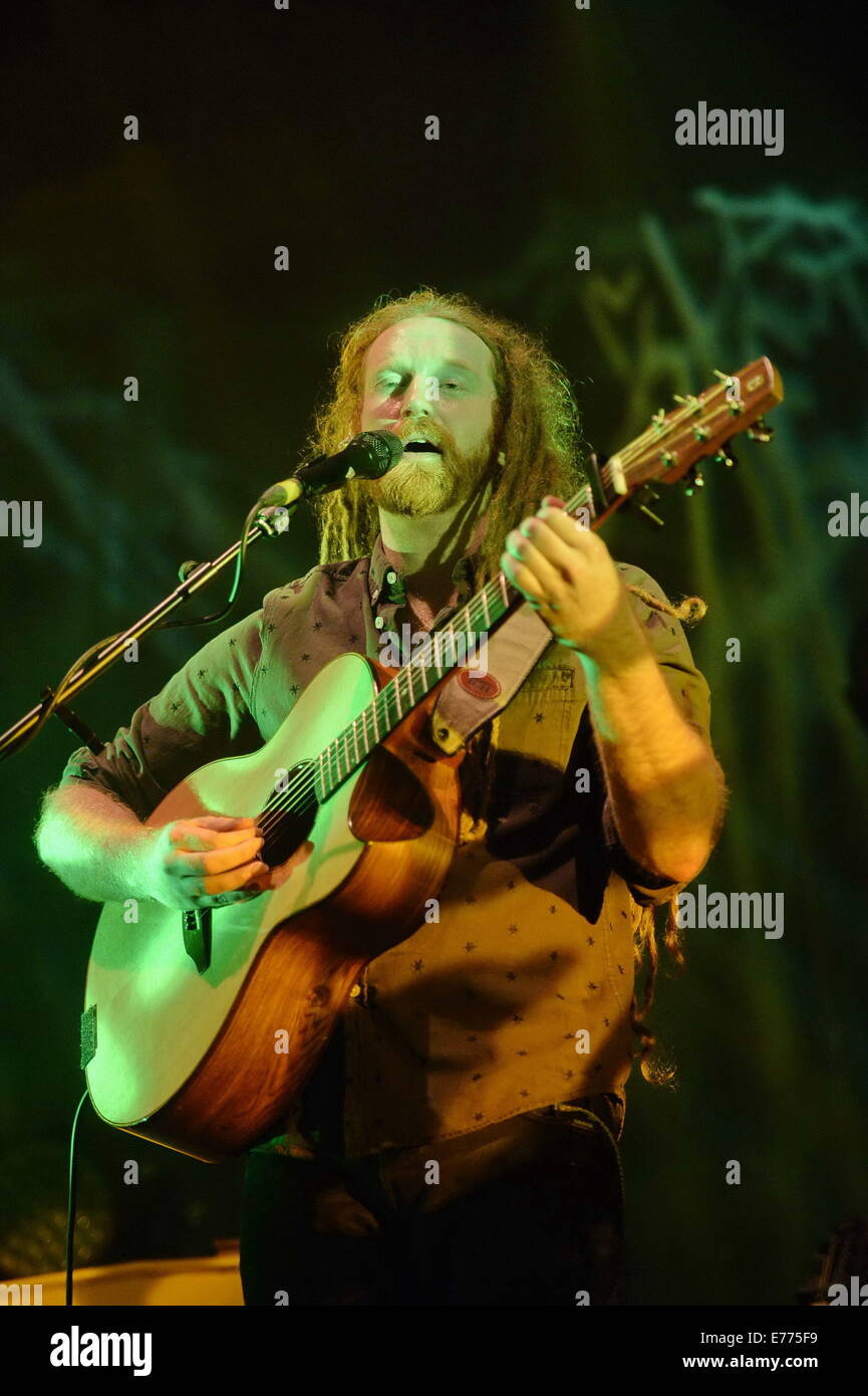 Newton Faulkner performing live on stage at the Roundhouse Featuring ...