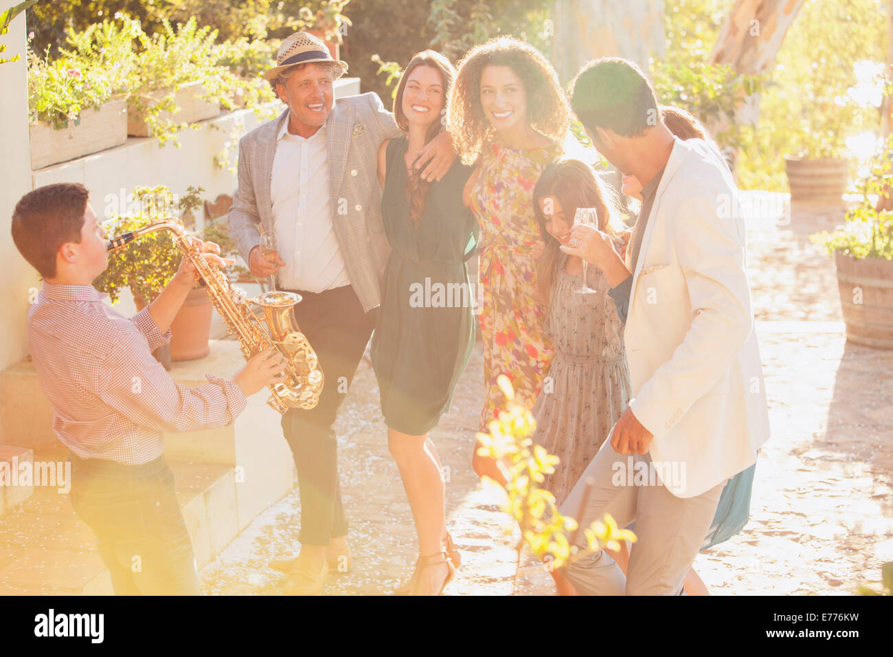 Family dancing together outdoors Stock Photo - Alamy