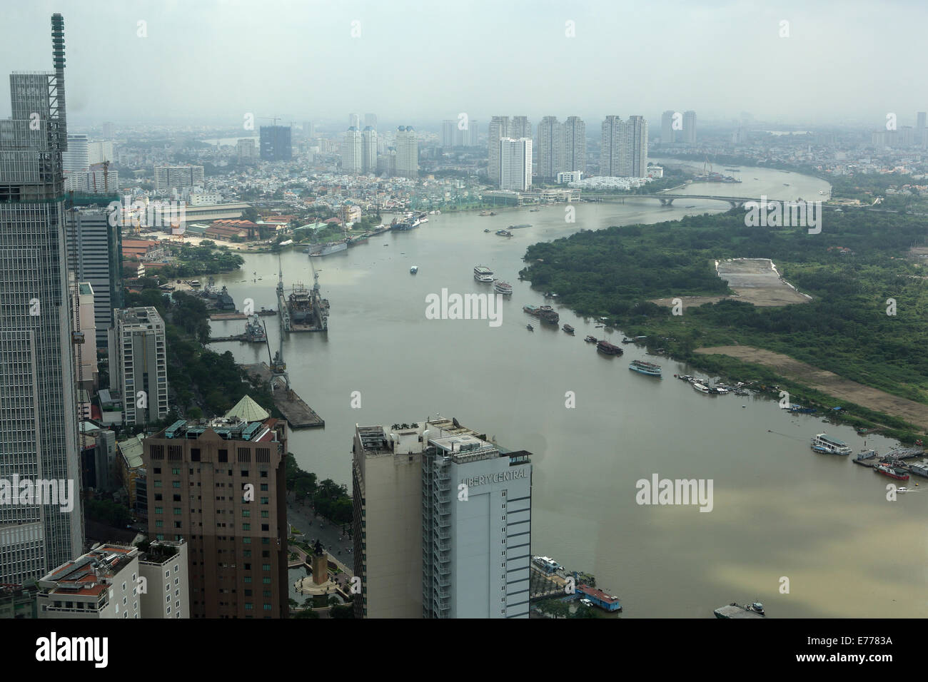 Ho Chi Minh City and the Saigon river in Vietnam Stock Photo - Alamy