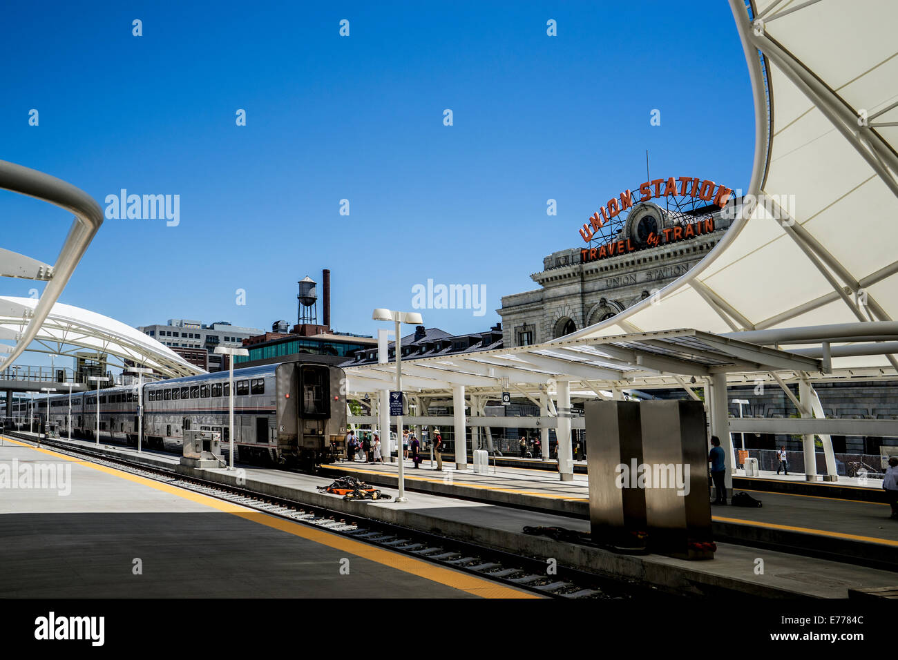 Denver Union Station Terminal Commuter High Resolution Stock ...