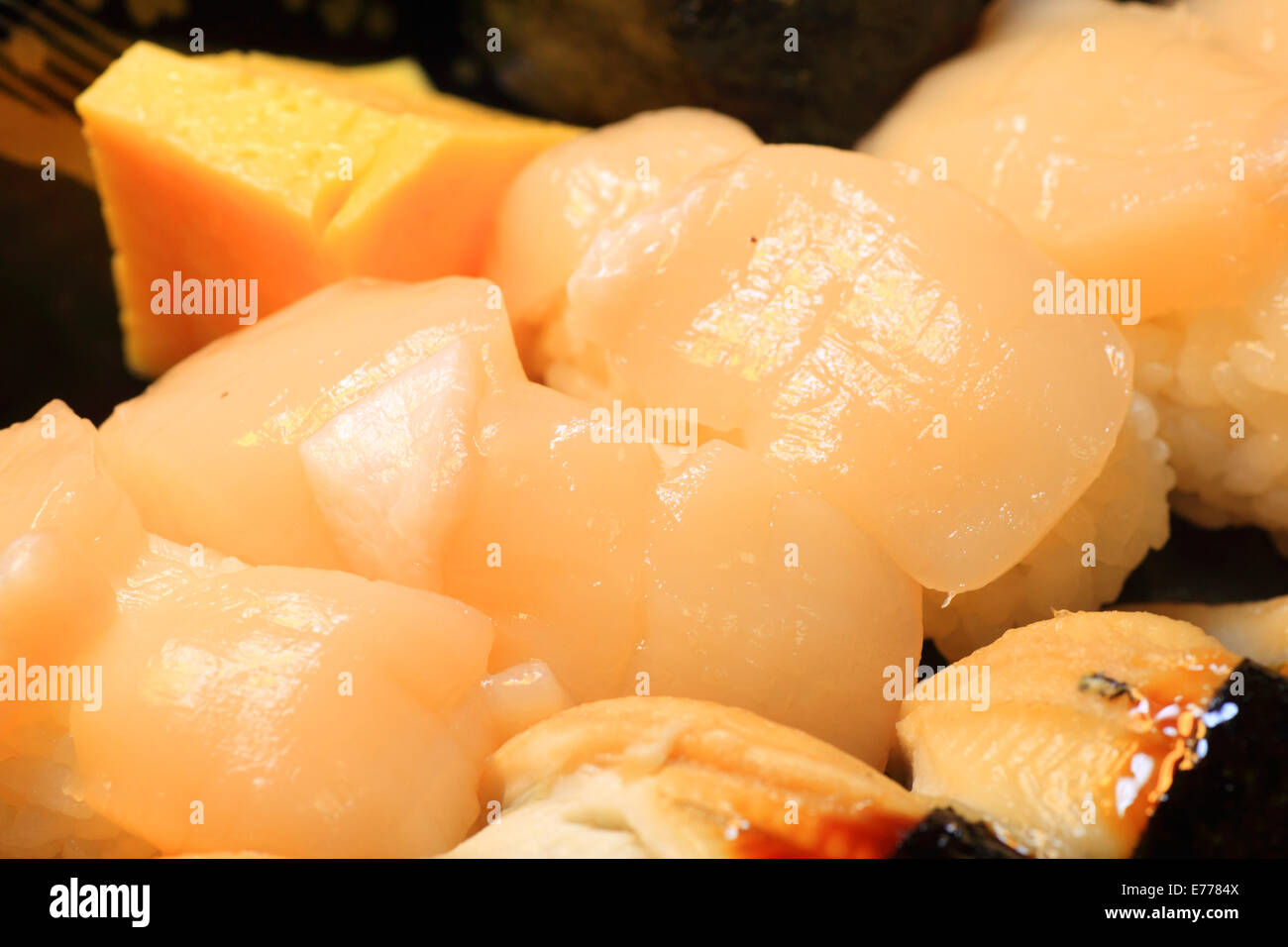 Japanese real sushi food in Japan Stock Photo - Alamy