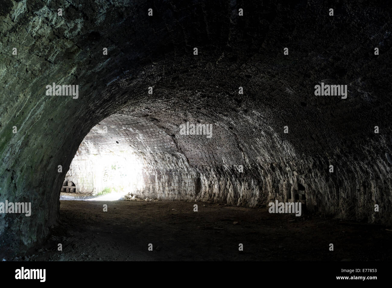 Interior of the Hoffmann Lime Kiln at Langcliffe Near Settle Yorkshire ...
