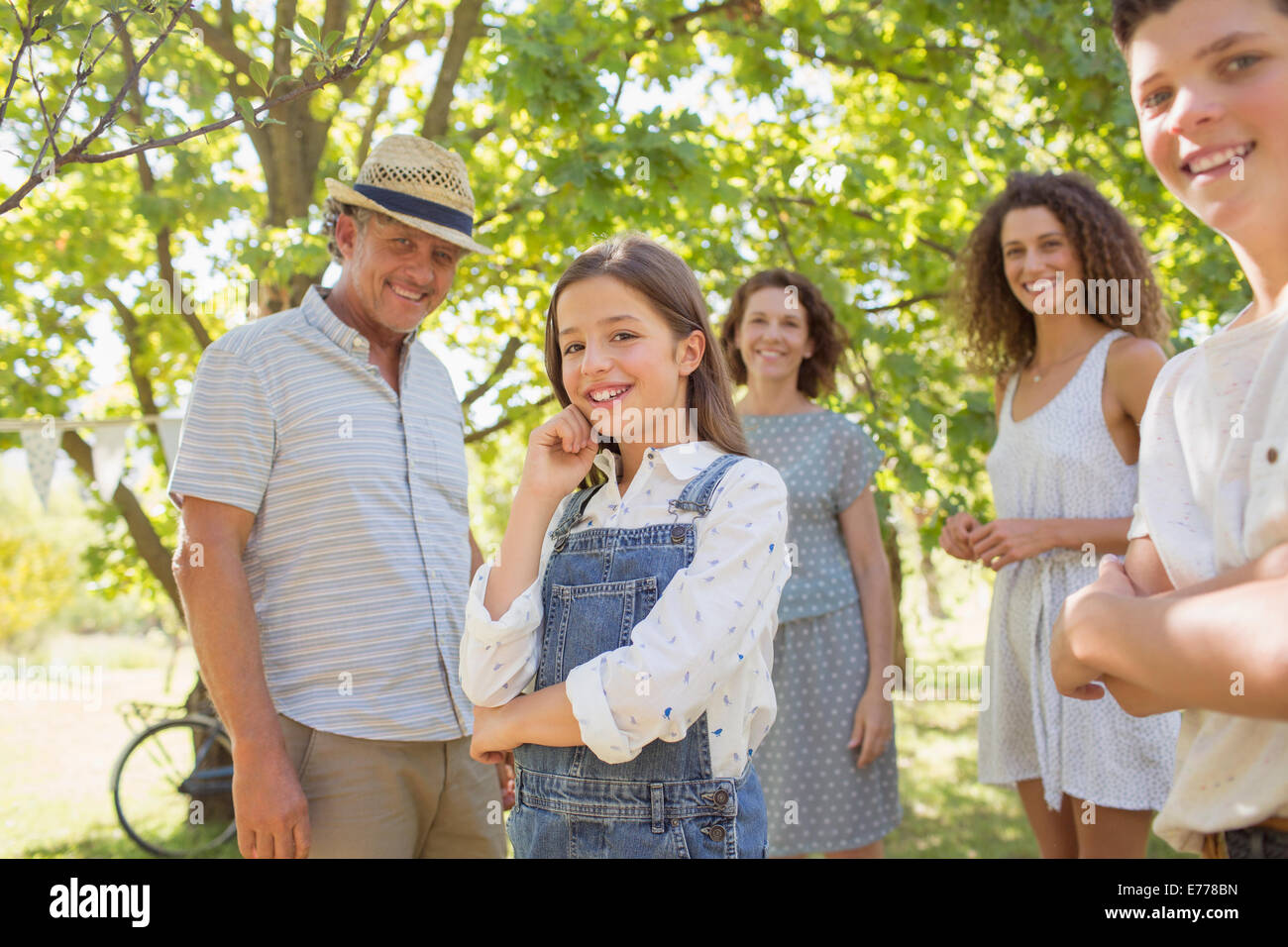 Family enjoying the outdoors together Stock Photo - Alamy