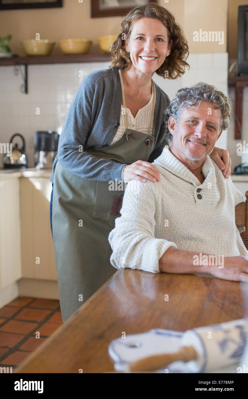 Mature couple relaxing table hi-res stock photography and images - Alamy