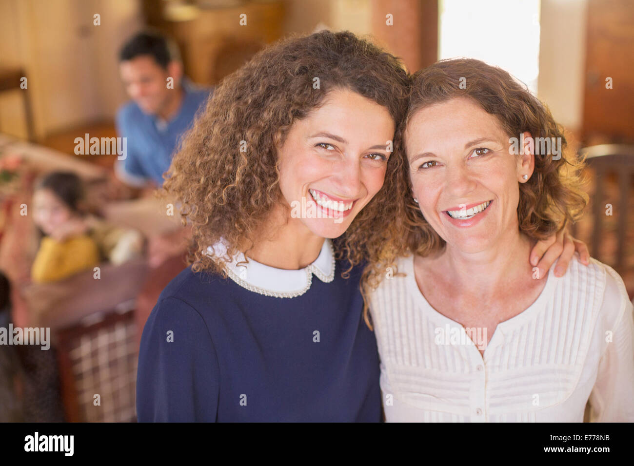 Affectionate mother and daughter hugging hi-res stock photography and images - Alamy