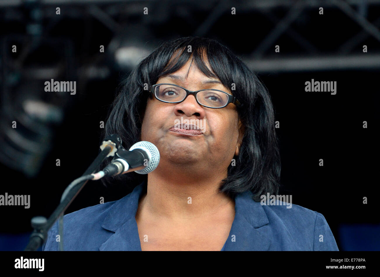 Diane Abbott MP (Labour, Hackney North and Stoke Newington) at a rally ...