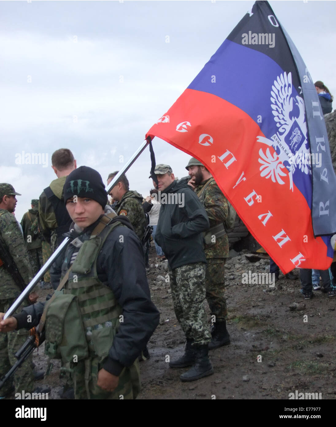 Donetsk Region, Ukraine. 8th Sep, 2014. Donetsk People's Republic Stock ...