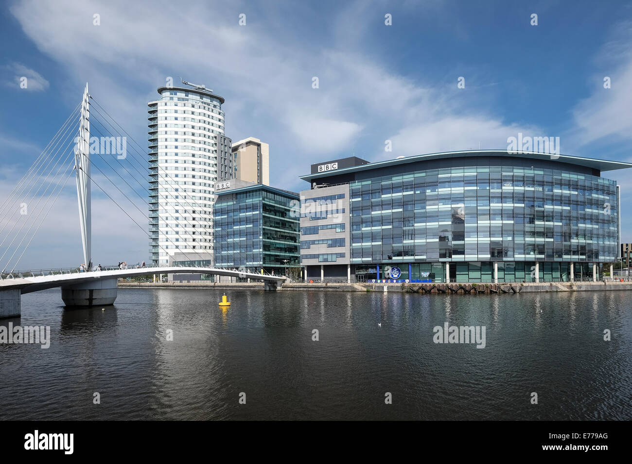 BBC building Manchester Salford Quays Stock Photo - Alamy