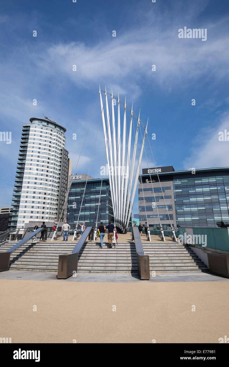 BBC Building Manchester, Salford Quays Stock Photo - Alamy