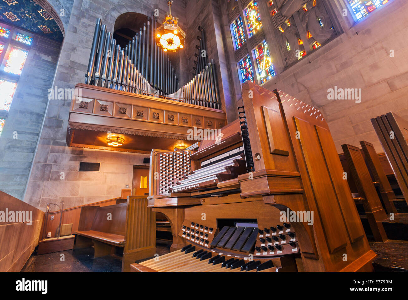 A pipe organ in a church Stock Photo - Alamy