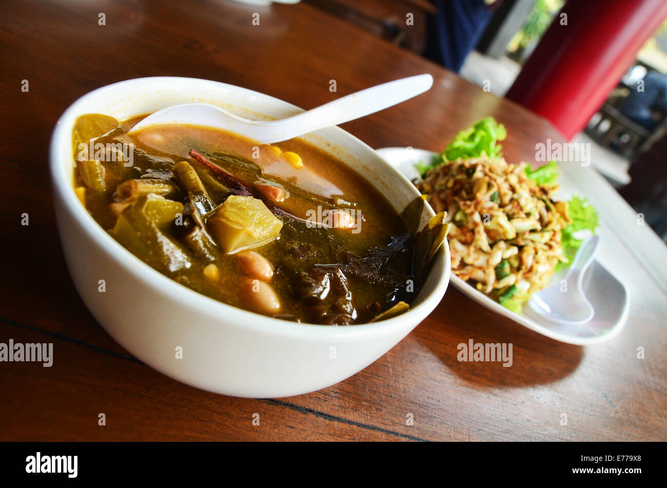 A bowl of popular Indonesian tamarind dish, Sayur Asam Stock Photo - Alamy