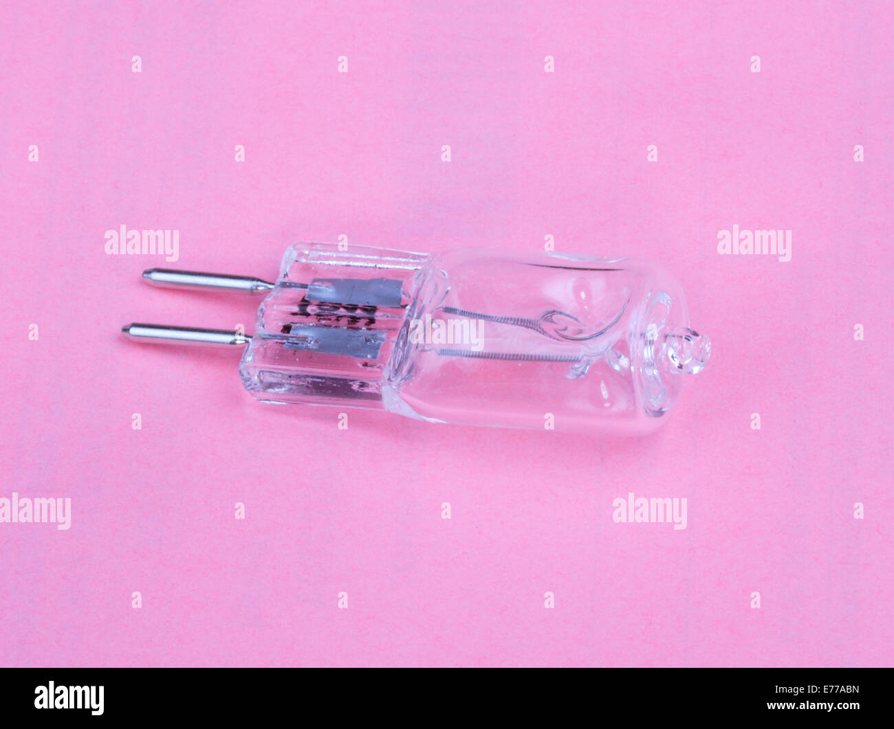 Halogene Lamp on Pink Background Stock Photo - Alamy