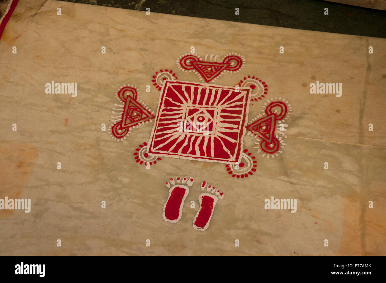 Divali decoration inviting Lakshmi inside, Udaipur, Rajasthan, India ...