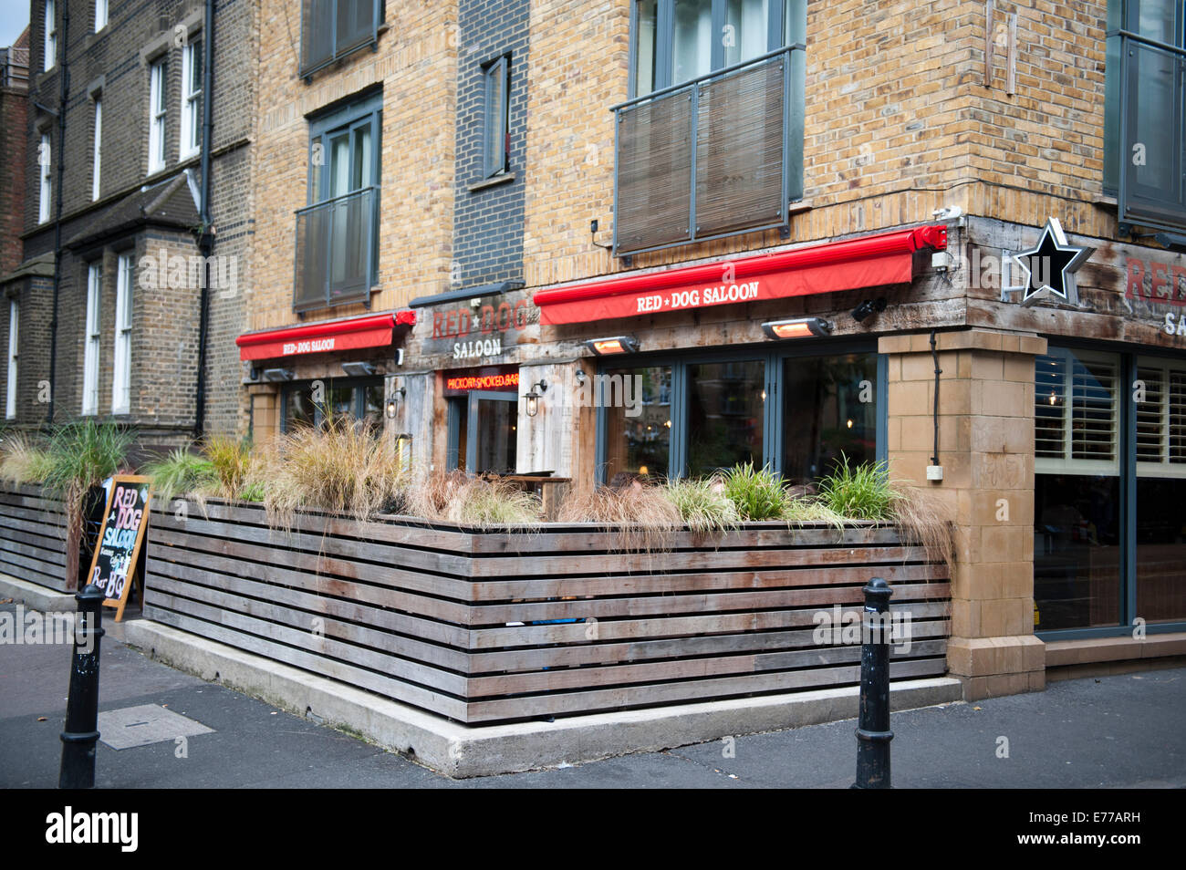 Red Dog Saloon, an american style diner and bar in Hoxton Square in ...