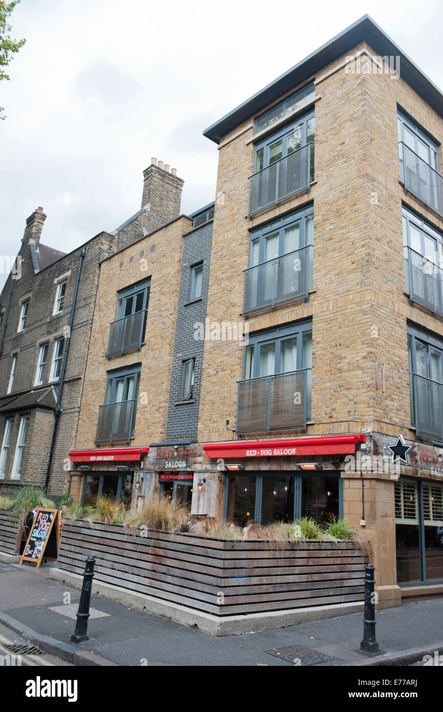 Red Dog Saloon, an american style diner and bar in Hoxton Square in ...
