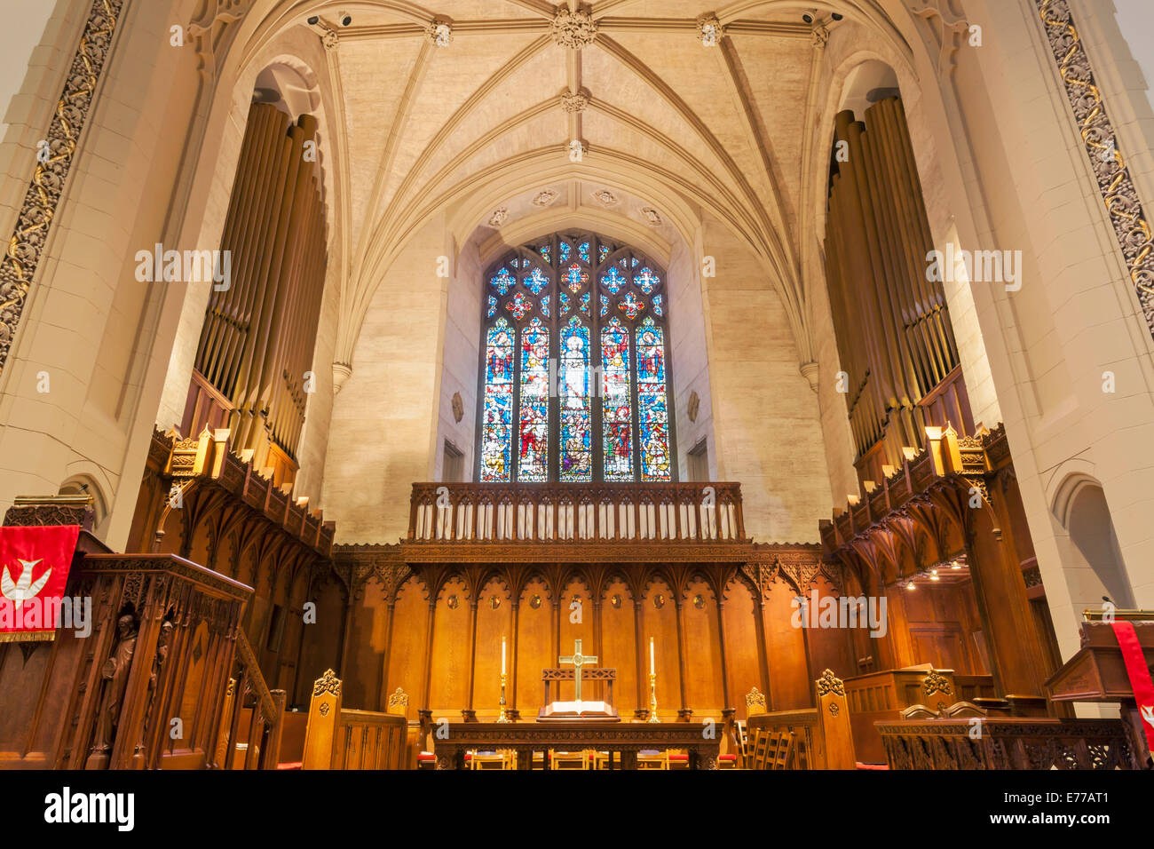 A pipe organ in a church Stock Photo - Alamy