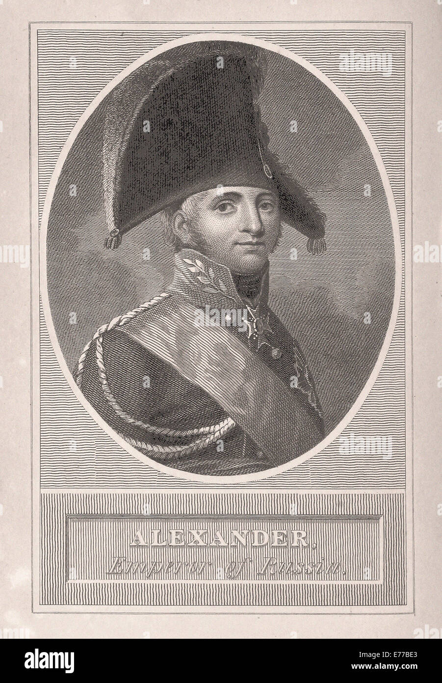 Alexander emperor of russia british engraving xix th century hi-res ...