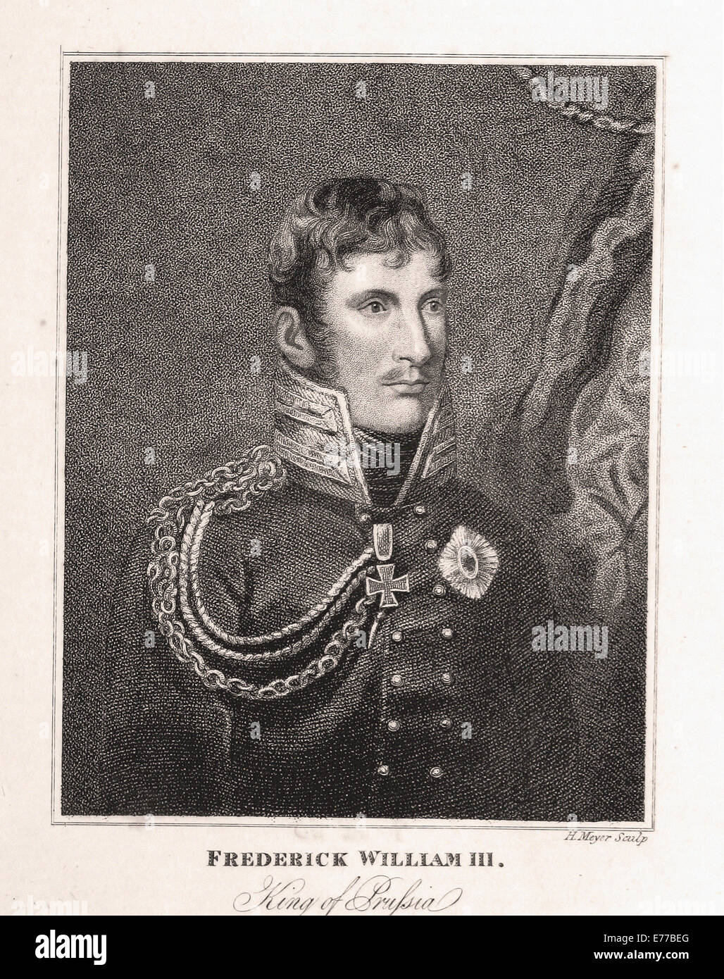 Engraving portrait of william iii british engraving xix th century hi ...