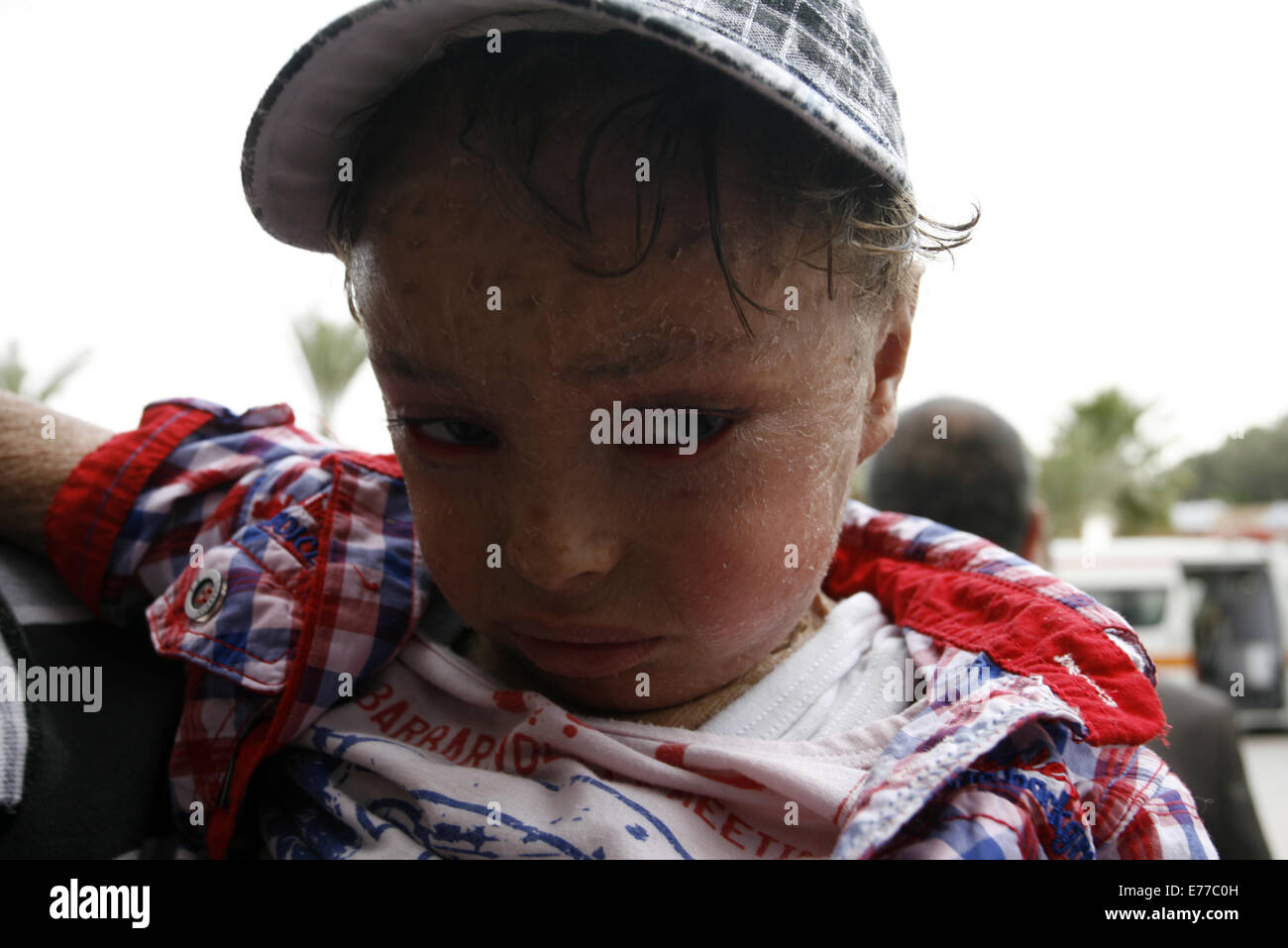 Rafah, Gaza Strip, Palestinian Territory. 9th Sep, 2014. A Palestinian ...
