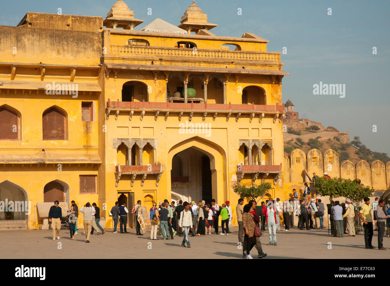 Jaleb Chowk (main courtyard), Amber Fort, Jaipur, Rajasthan, India ...