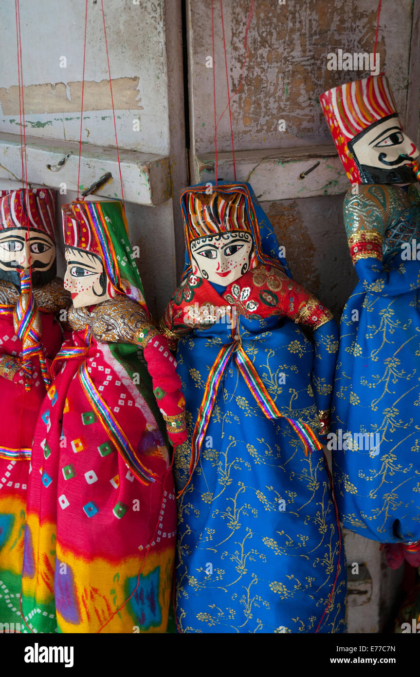 Kathputli, traditional Rajasthani puppets, Pushkar, Rajasthan, India ...