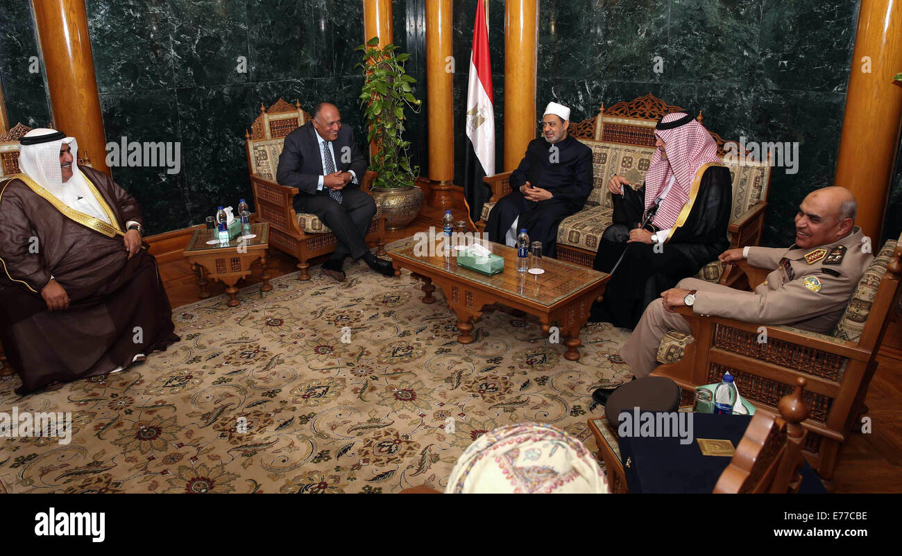 Cairo, Egypt. 8th Sep, 2014. A head of Egypt's Al-Azhar, Sheikh Ahmed ...