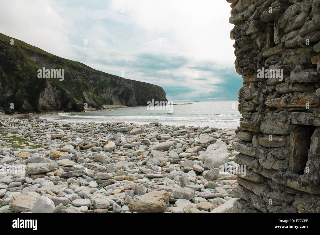 Small Castle Keel Beach, Achill Island, Ireland Stock Photo - Alamy