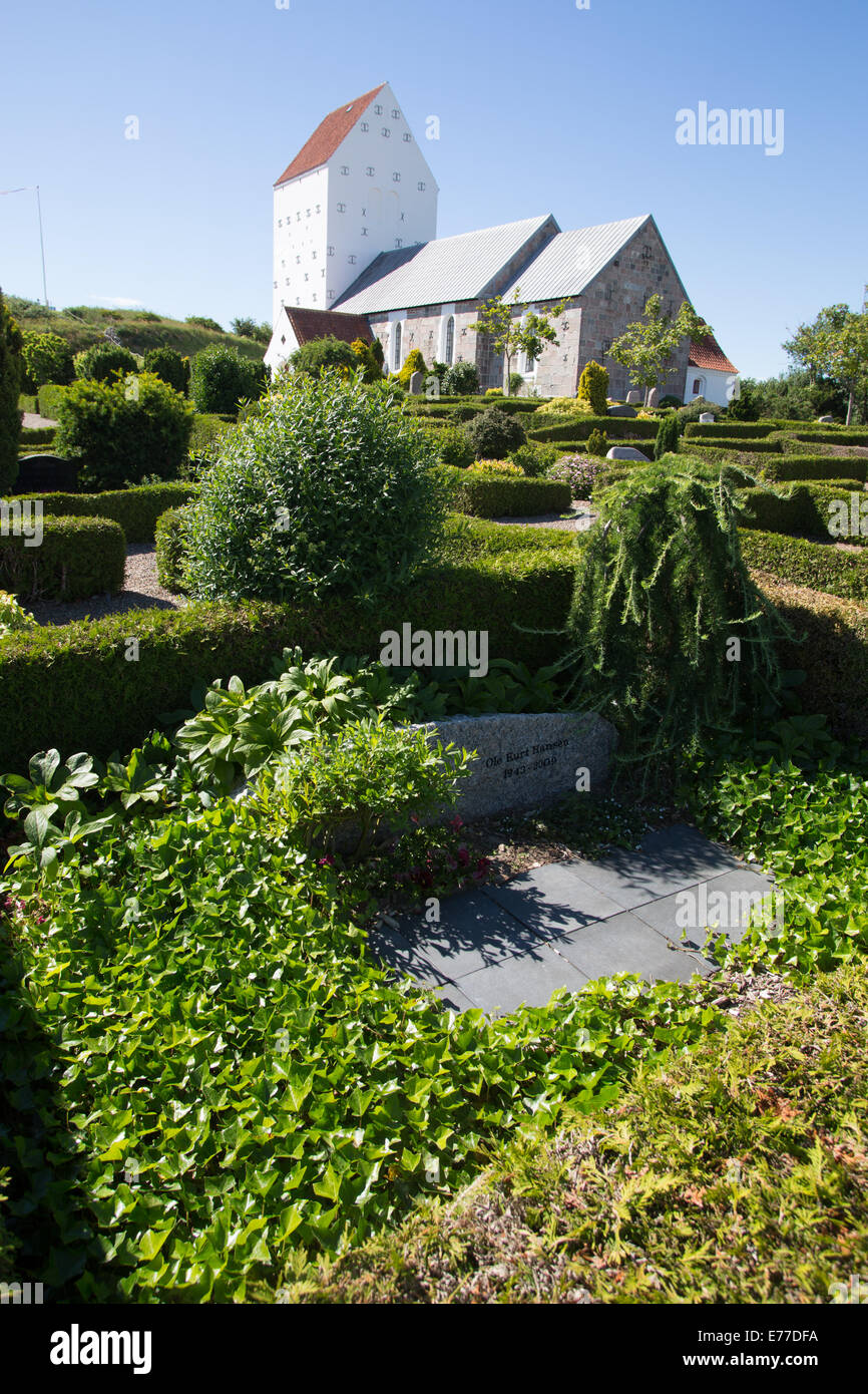 Vennebjerg Church, Vendsyssel, North Jutland, Denmark. Built in 1150 ...