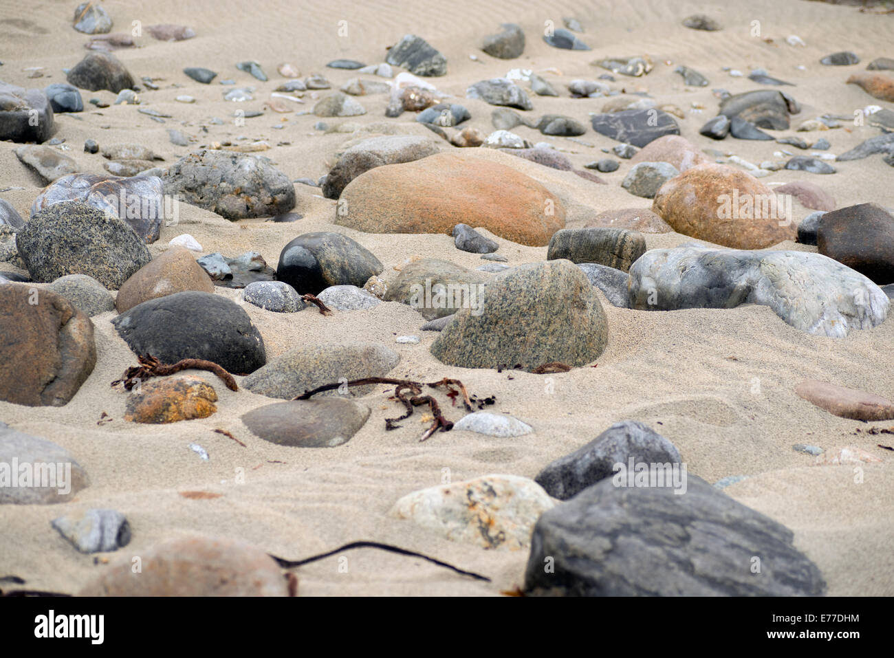 Stones at the Beach Stock Photo - Alamy