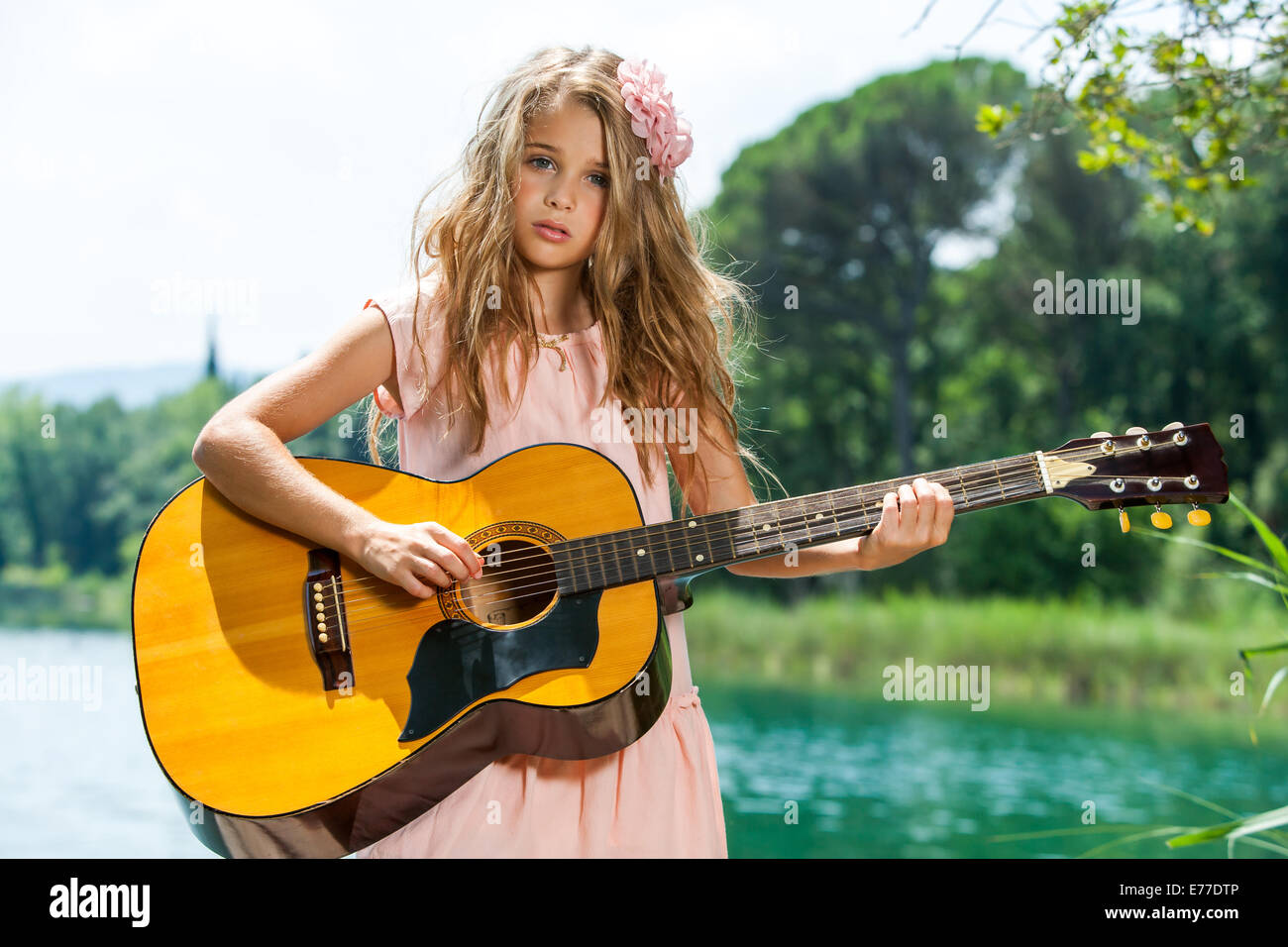 Acoustic Guitar Girl Photography