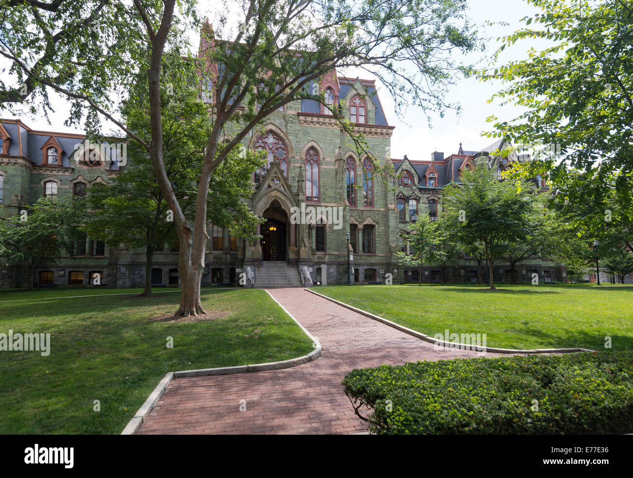 College Hall, University of Pennsylvania, Pennsylvania, USA Stock Photo ...