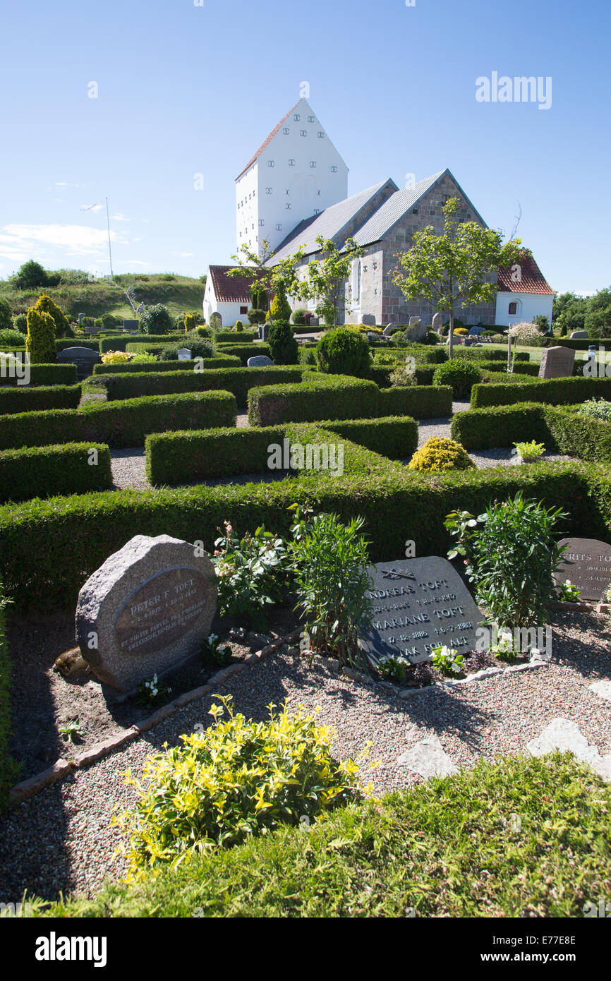 Vennebjerg Church, Vendsyssel, North Jutland, Denmark. Built in 1150 ...