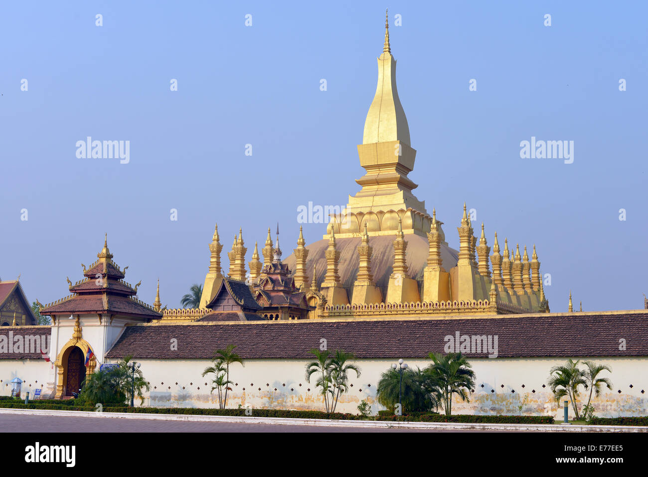 Pha That Luang, Vientiane, Laos Stock Photo - Alamy