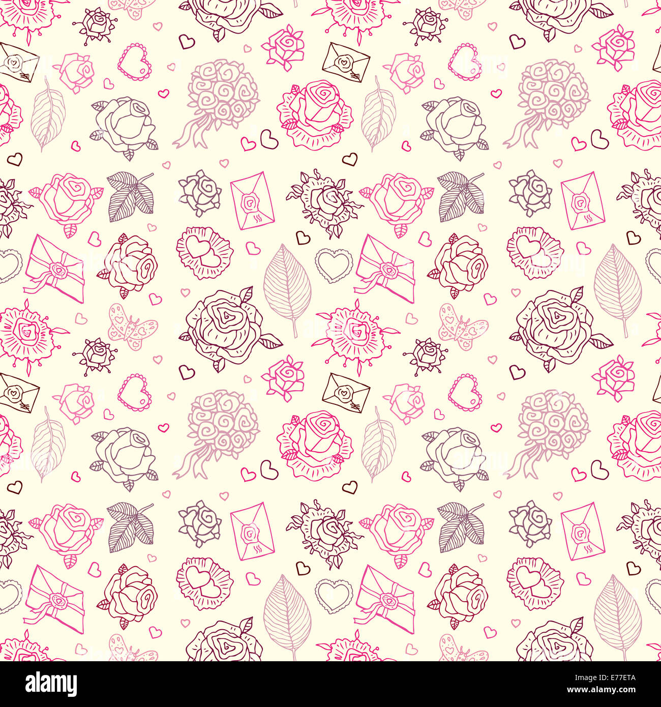 Seamless wedding patterns Stock Photo - Alamy