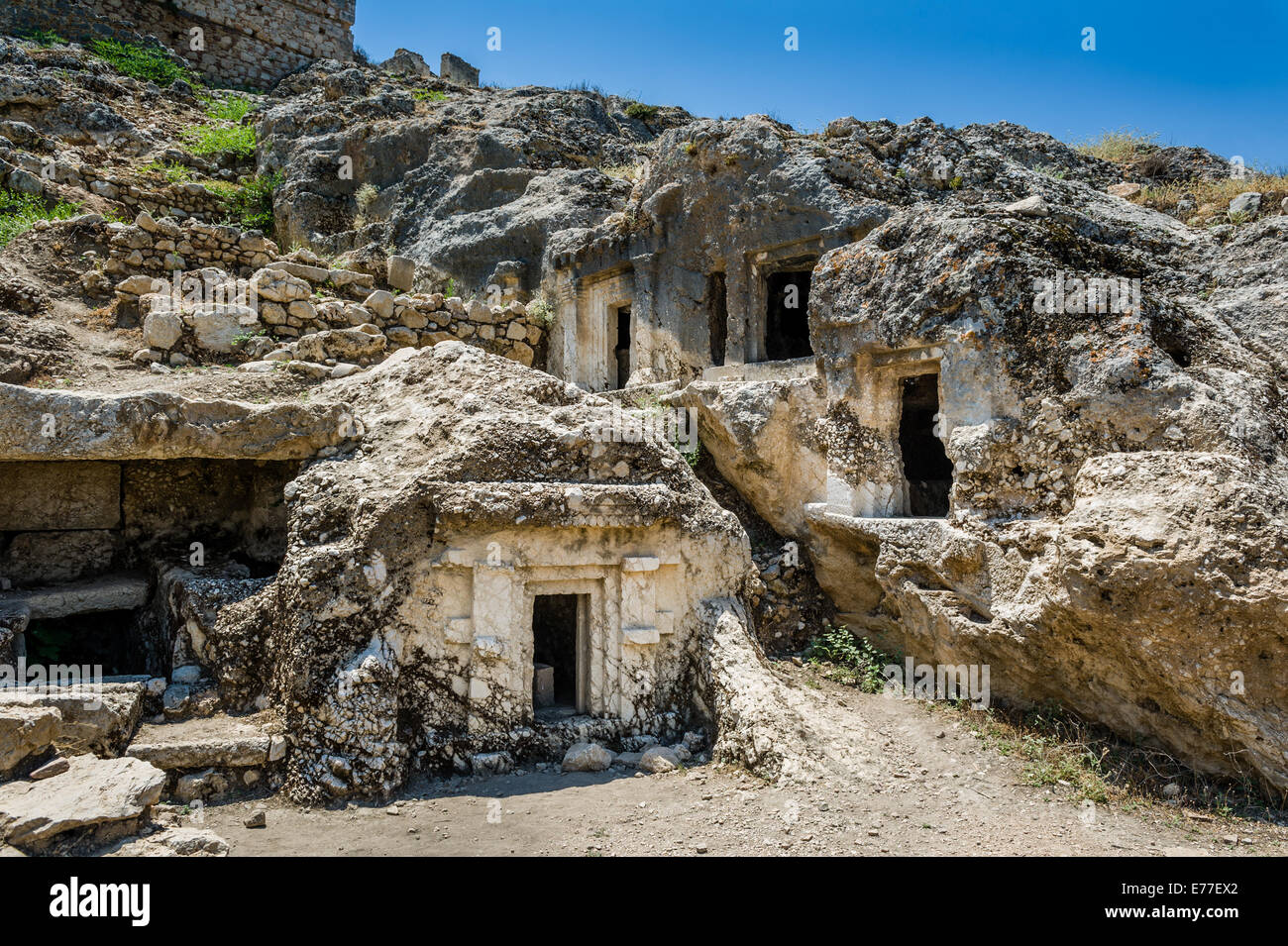 Tlos ancient town ruins Stock Photo - Alamy