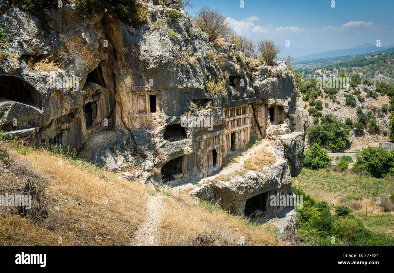 Tlos ancient town ruins Stock Photo - Alamy